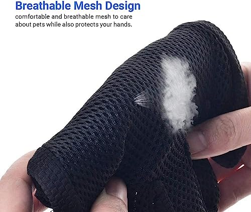 Pet Hair Grooming Gloves - Gentle Pet Hair Deshedding glove and Bath Tool