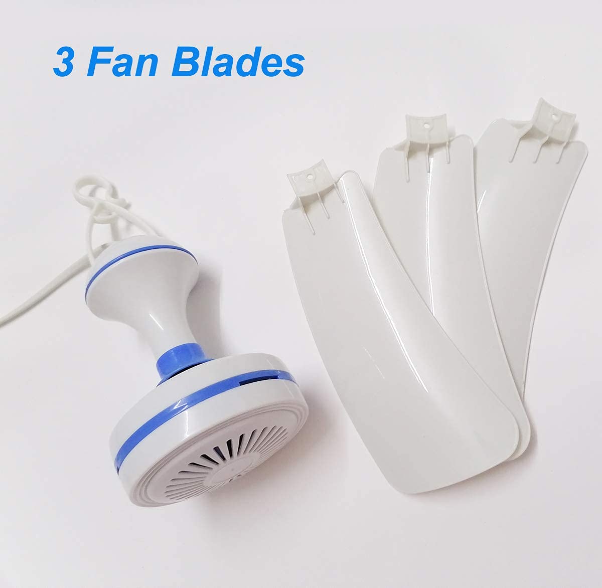 SKYRI Portable Ceiling Fan Mini USB Tent Fans for RV, Camping, Outdoor Hanging Gazebo Tents Ceiling Canopy Dorm Room Fan DC 5V Compatible Battery Power