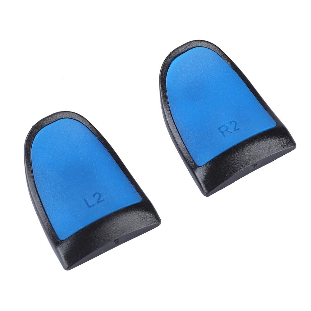 PS4 Trigger Extenders, L2 R2 Game Controller Extenders Buttons PS4 Extension Trigger Soft Touch Extended Grips for PS4(Blue)