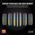 CORSAIR VENGEANCE RGB DDR5 64GB (4x16GB) DDR5 5600MHz CL36 AMD EXPO Intel XMP iCUE Compatible Computer Memory โ Gray (CMH64GX5M4B5600Z36)