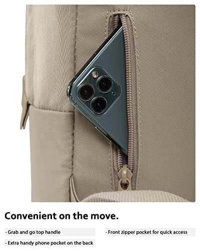 HotStyle SIMPLAY+ Mini Backpack Small Fashion Backpacking Purse, Pastel Khaki
