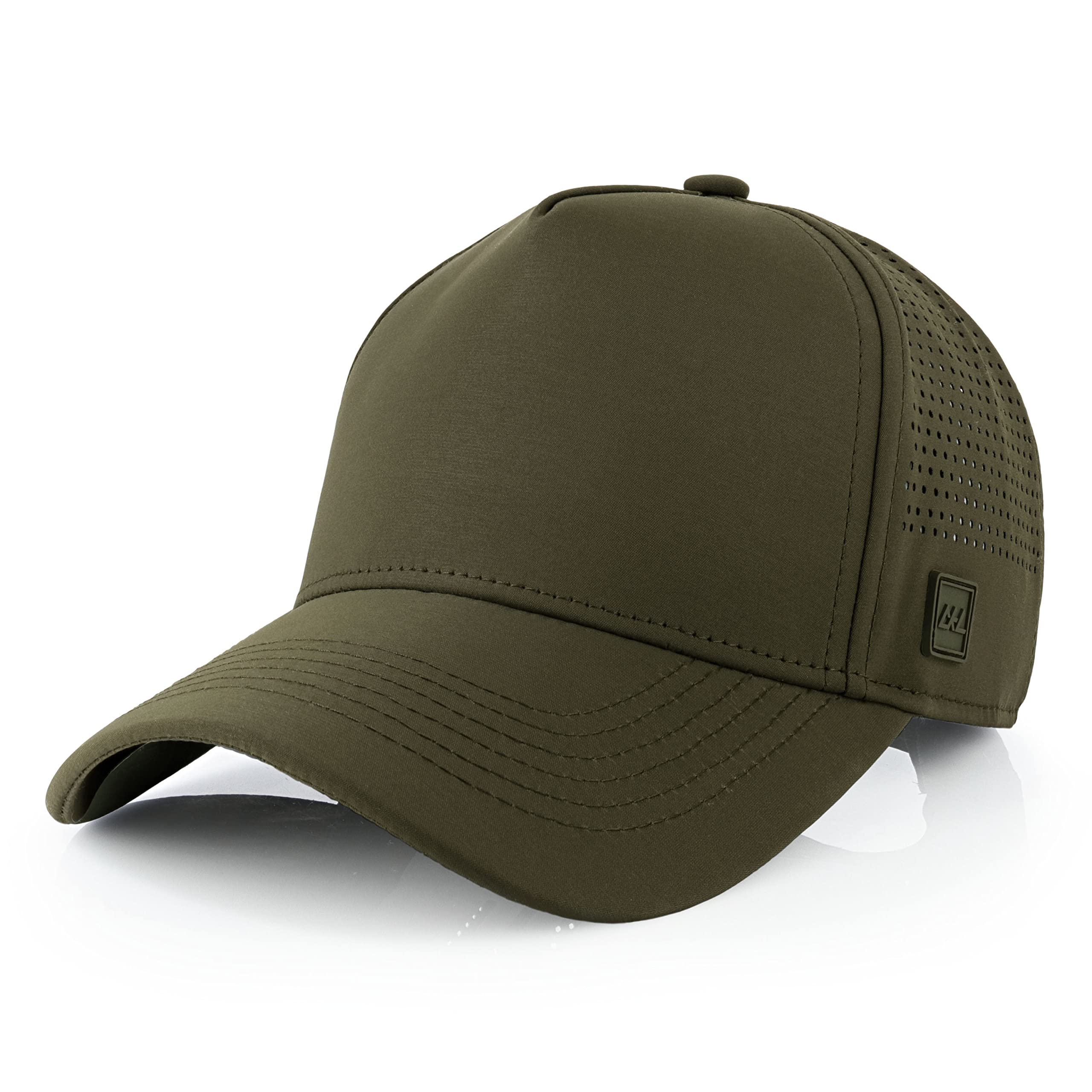 CHOK.LIDS Waterproof Ball Cap Cooling Mesh Running Baseball Cap Breathable Quick Dry Outdoor Sport Fitted Hat for Men Women (Navy)