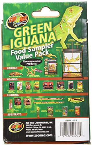Zoo Med Laboratories SZMFSP4 Green Iguana Food Sampler
