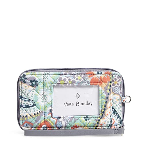 Vera Bradley Women's Cotton Smartphone Wristlet With RFID Protection, Citrus Paisley - Recycled Cotton, One Size