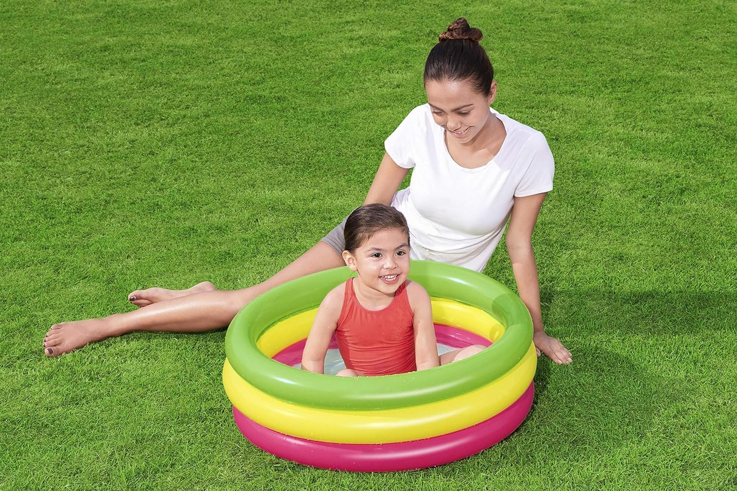 Bestway Summer Paddling Pool, 70 x 24 cm, Round, Multicoloured, from 2 Years