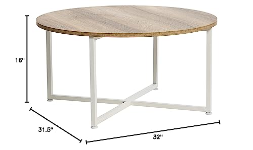 Household Essentials Coffee Table, Coastal Oak