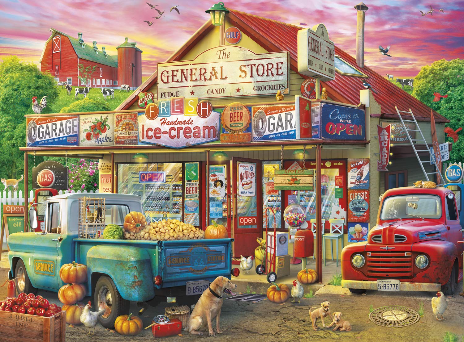 Buffalo Games - Eduard - Country Store - 1000 Piece Jigsaw Puzzle for Adults Challenging Puzzle Perfect for Game Nights