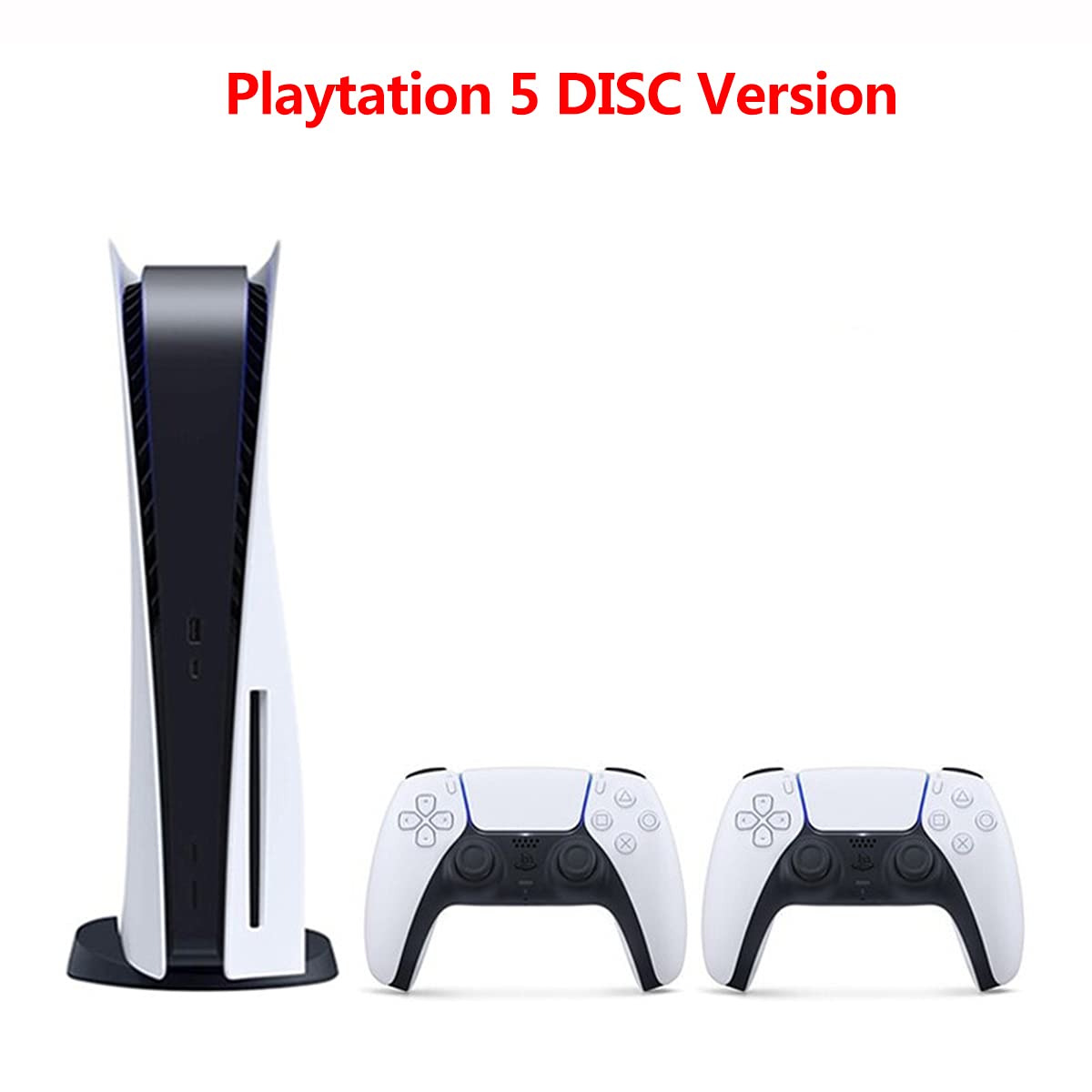 PS5 Skin Sticker for Console and 2 Controllers Full Wrap Vinyl Decal Protective Cover Faceplate for Dragon Ball Son Goku Soku Compatible with PS5 Disk Edition, Blue