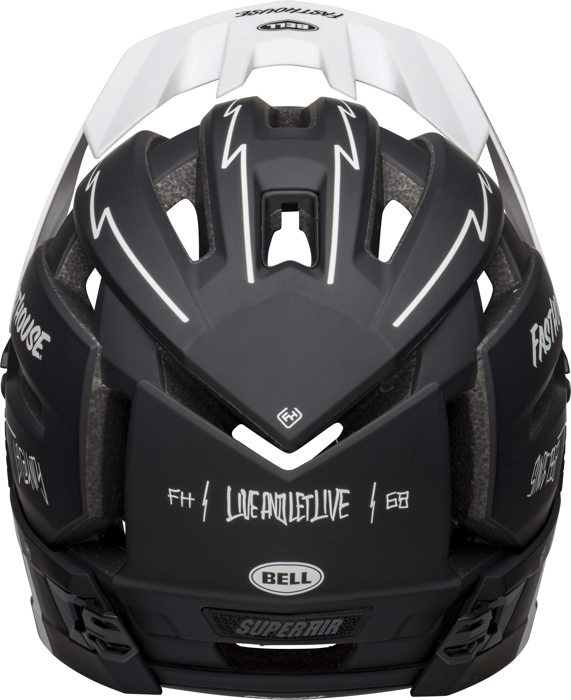 BELL Super Air R MIPS Adult Mountain Bike Helmet - Fasthouse Matte Black/White (2023), Small (52-56 cm)