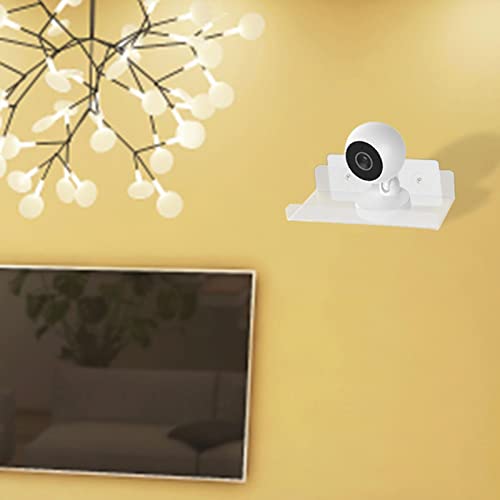 Die Camera Shelf | Firm Mini Clear Shelf with Removable Rail,Small Wall Shelf Adhesive Shelf Home Wall Rack for Cameras Character Collections