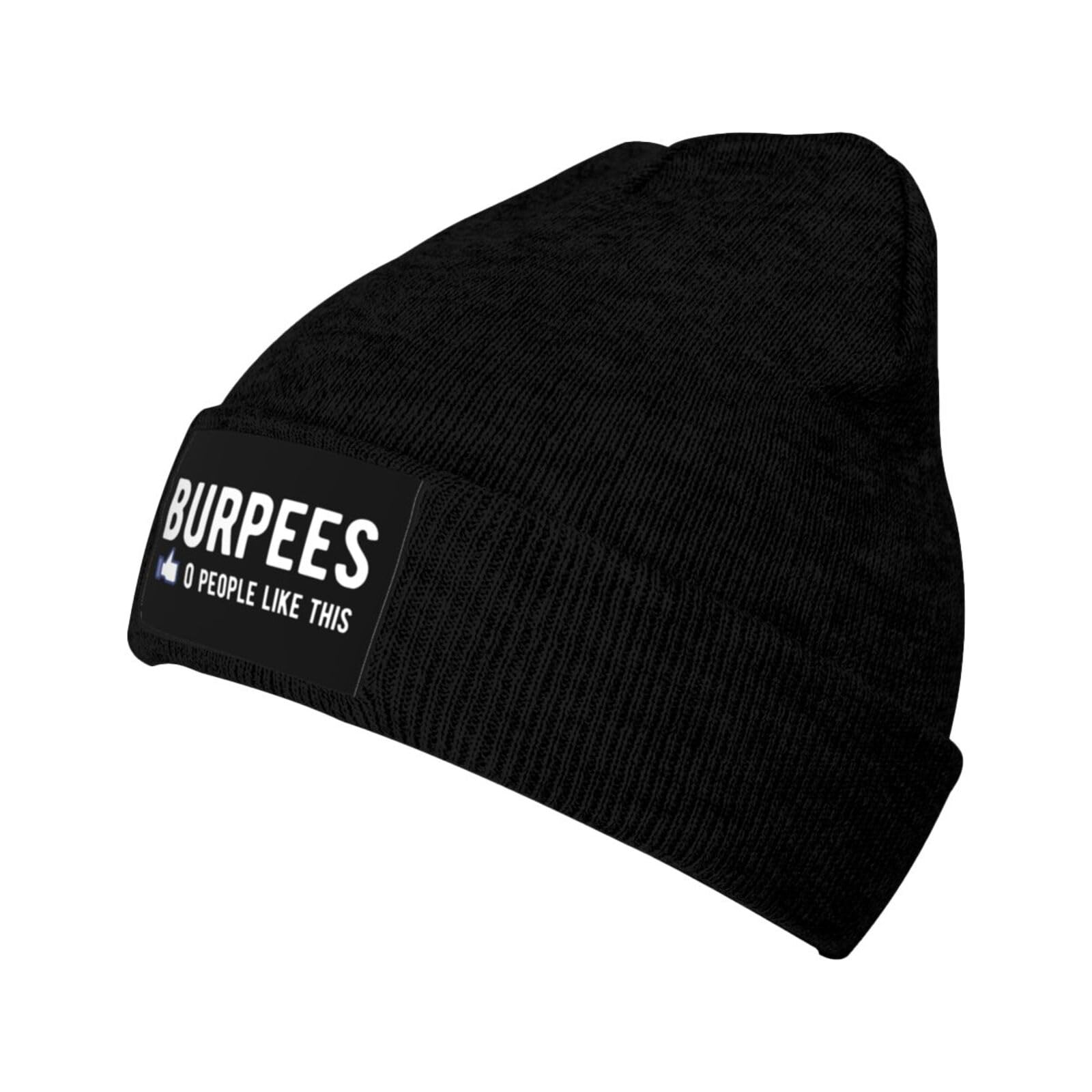 Burpees People Like This,Cuffed Beanie for Men Women Knit Skull Cap Warm Stocking Hats Black
