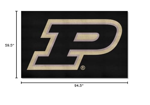FANMATS 16826 Purdue Boilermakers Ulti-Mat Rug - 5ft. x 8ft. | Sports Fan Area Rug, Home Decor Rug and Tailgating Mat - P Primary Logo