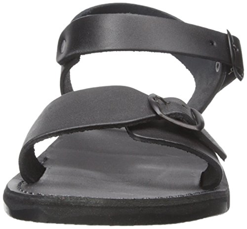 Jerusalem Sandals The Original - Leather Adjustable Buckle Sandal - Black