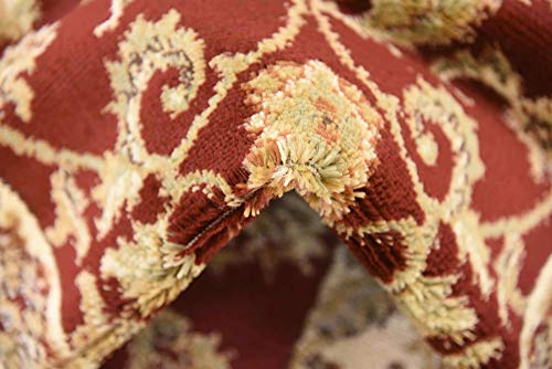 Unique Loom Voyage Collection Traditional Oriental Classic Intricate Design Area Rug (2' 7 x 10' 0 Runner, Red/Tan)