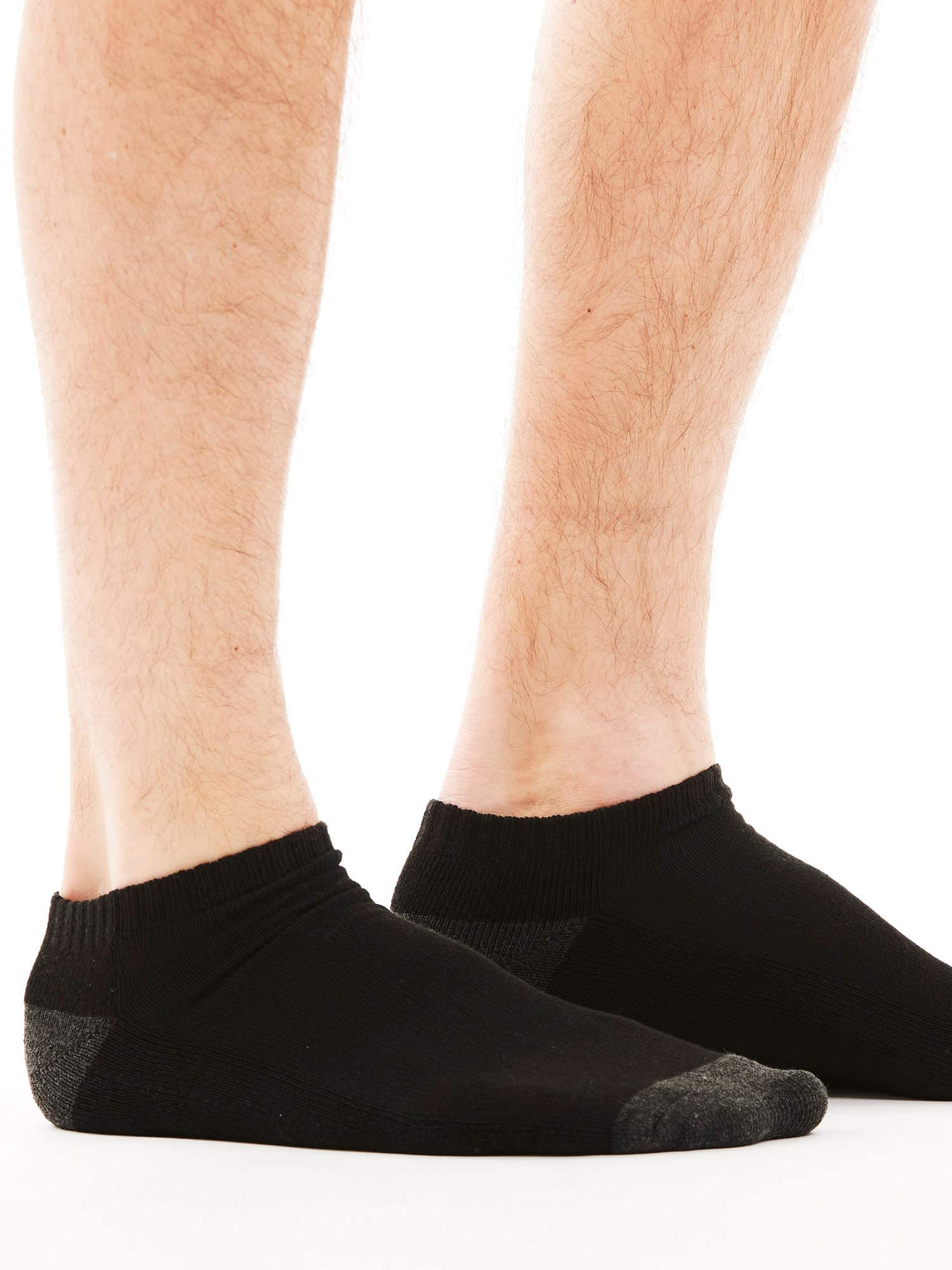 Bolter 18 Pack Men's Low Cut Socks (8-12, Black)