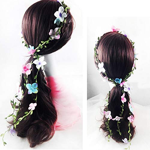 LNIMI Artificial Vines 40 M Fake Hanging Plants Silk Ivy Artificial Leaf Garlands Simulation Foliage Rattan Green Leaves Decorative Home Wall Garden Wedding Party Wreaths Decor
