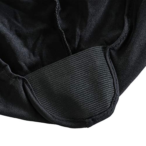 Obstal 6ft Stretch Spandex Table Cover for Standard Folding Tables - Universal Rectangular Fitted Tablecloth Protector for Wedding, Banquet and Party (Black, 72 Length x 30 Width x 30 Height Inches)