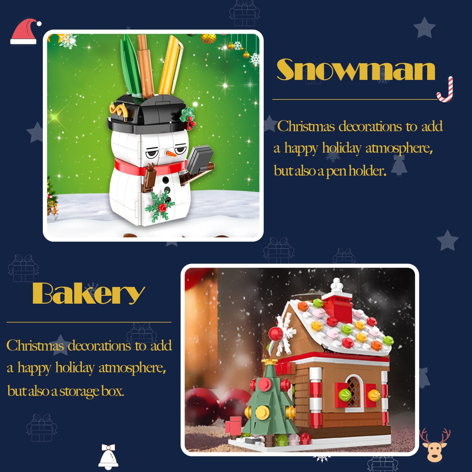 Christmas Tree Building DIY Building Block Music Box,Educational Learning Science Building,Creative Gifts for Holidays, Christmas, Thanksgiving, Easter. (Christmas tree music box, 360pcs)