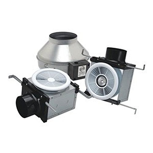 Fantech PB 270L7V-2 270 CFM Dual Grille Bath Fan 7WLED Light and Vent only, Uses 4" and 6" Duct