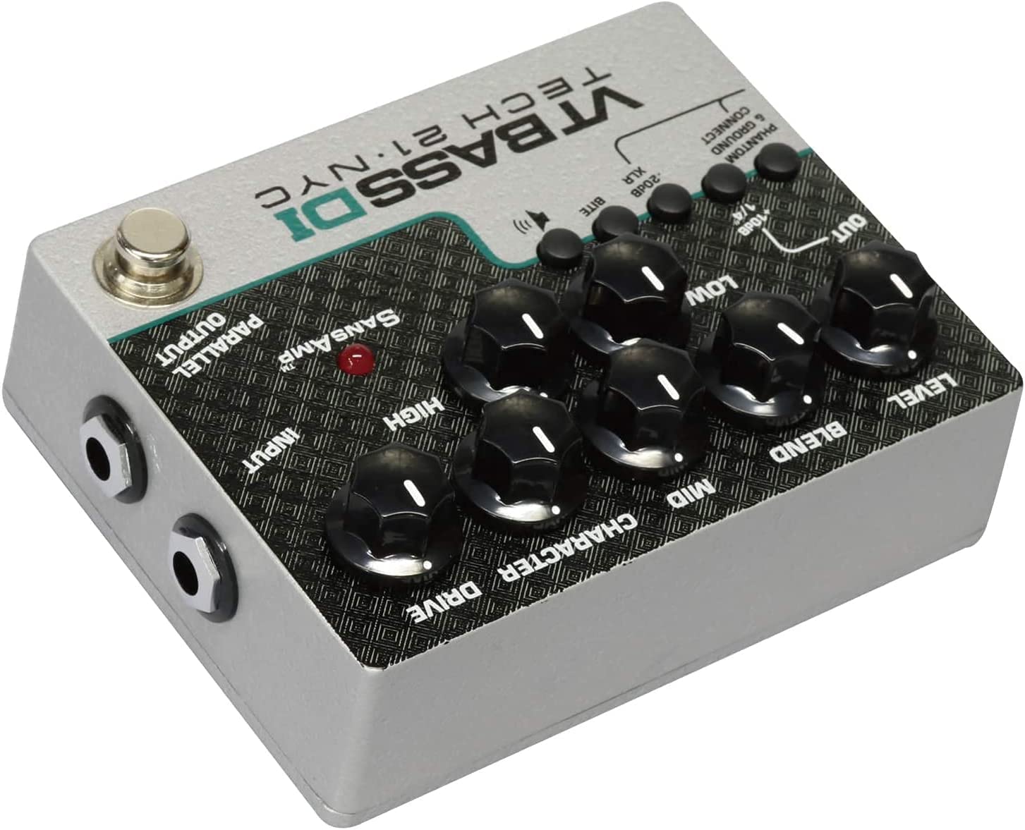 Briskdrop Tech 21 SansAmp Character Series VT Bass DI Bundle with 2 Instrument Cables and Tuner