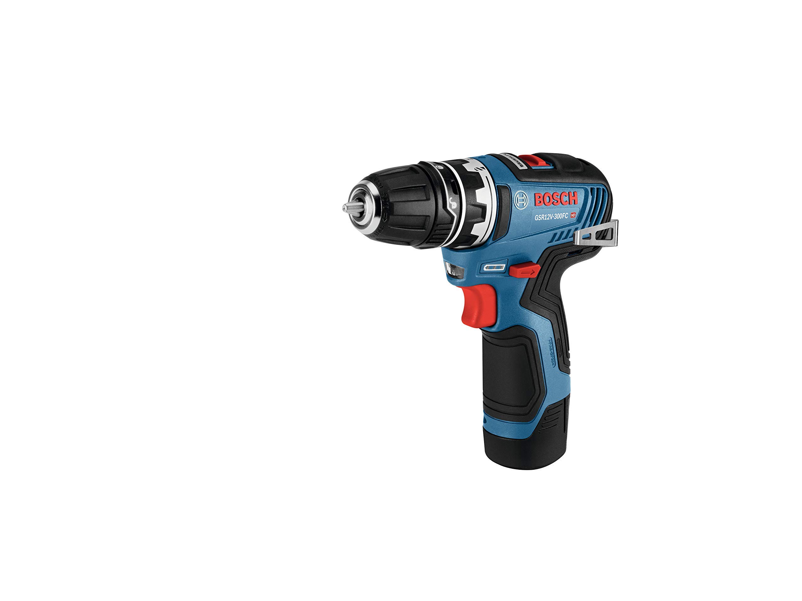 Bosch GSR12V-300FCB22-RT Flexiclick 12V Max EC Brushless Lithium-Ion 5-In-1 Cordless Drill Driver System Kit with 2 Batteries (2 Ah) (Renewed)