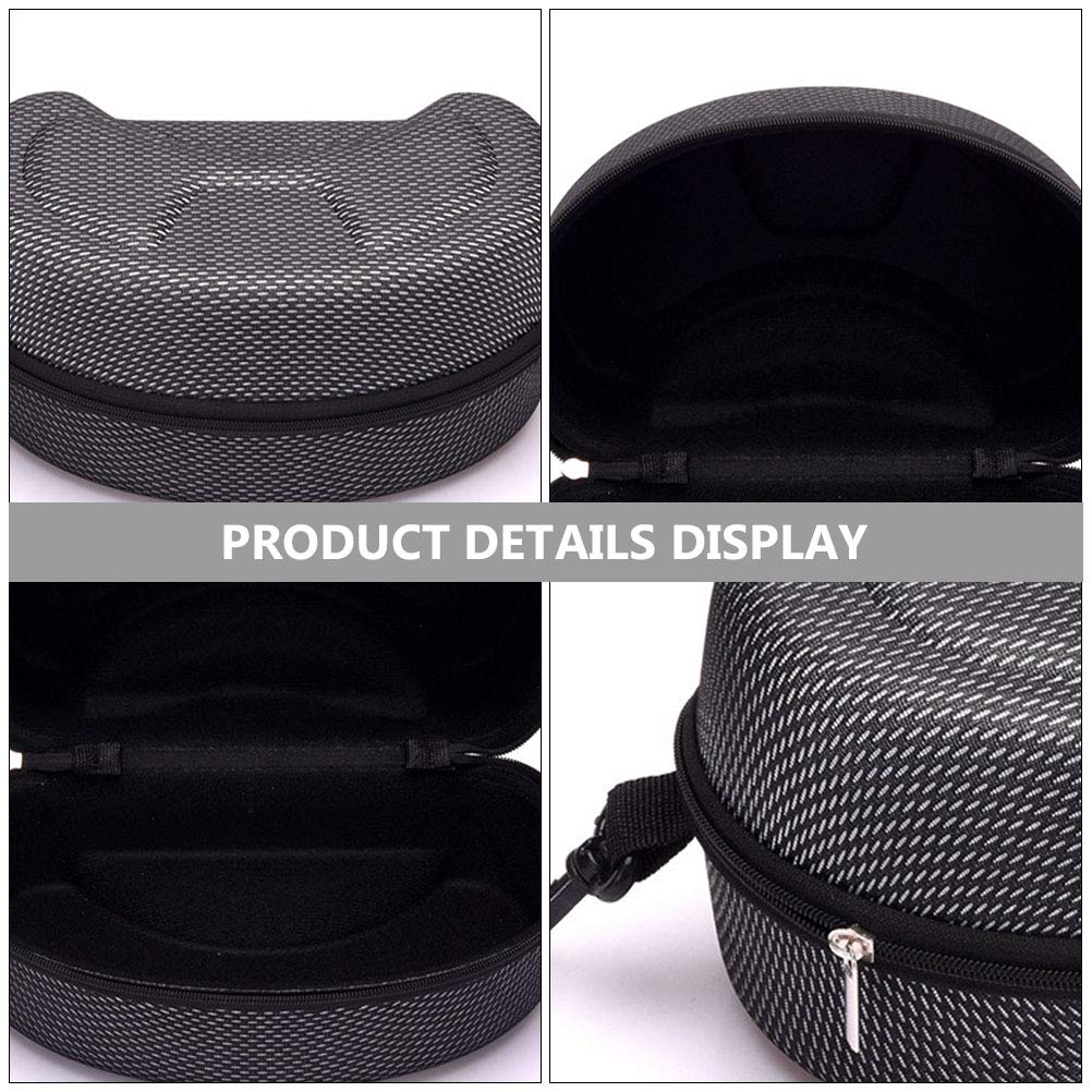 BESPORTBLE Ski Accessories 2pcs Cycling Eyewear Case Ski Goggles Box Shockproof Sunglasses Case with Zipper