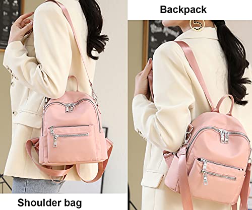 JIANLINST Women's Mini Backpack Purse Fashion Rucksack Daypack Small Shoulder Bag Pink