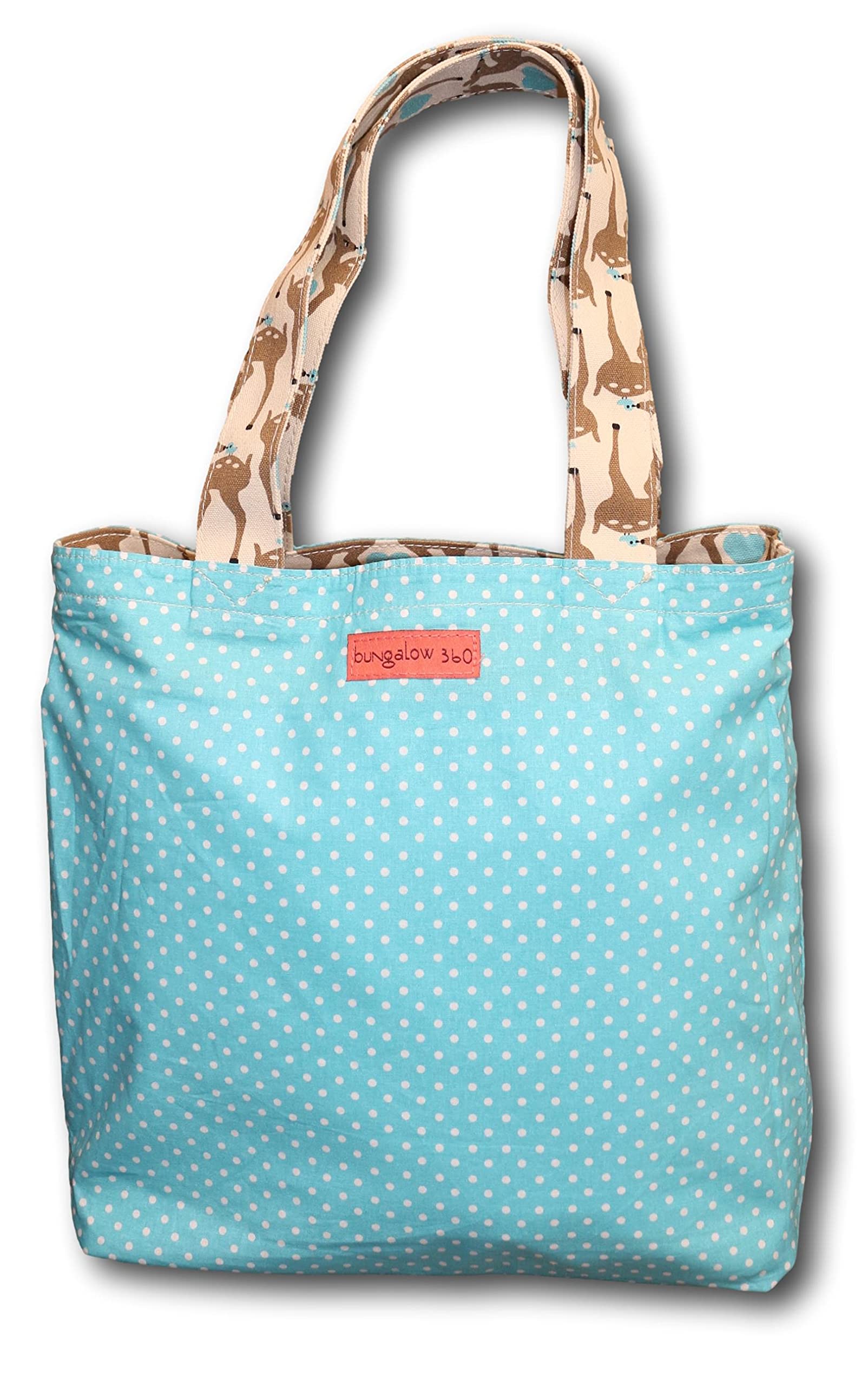 bungalow 360 Reversible Canvas Tote Bag (Jellyfish)