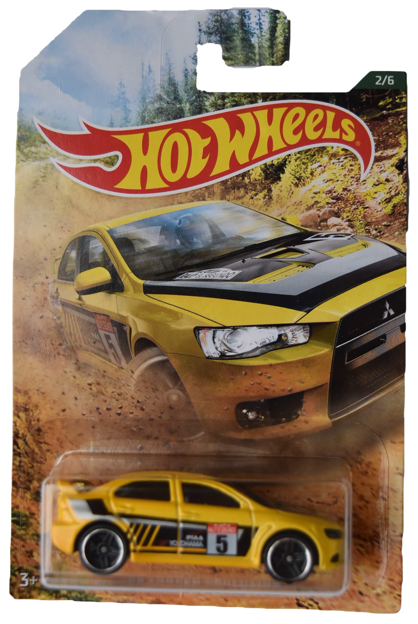 Hot Wheels '08 Lancer Evolution 2/6, Yellow