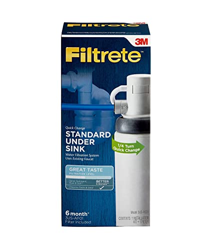 Filtrete Standard Under Sink Quick Change Water Filtration System 3US-AS01