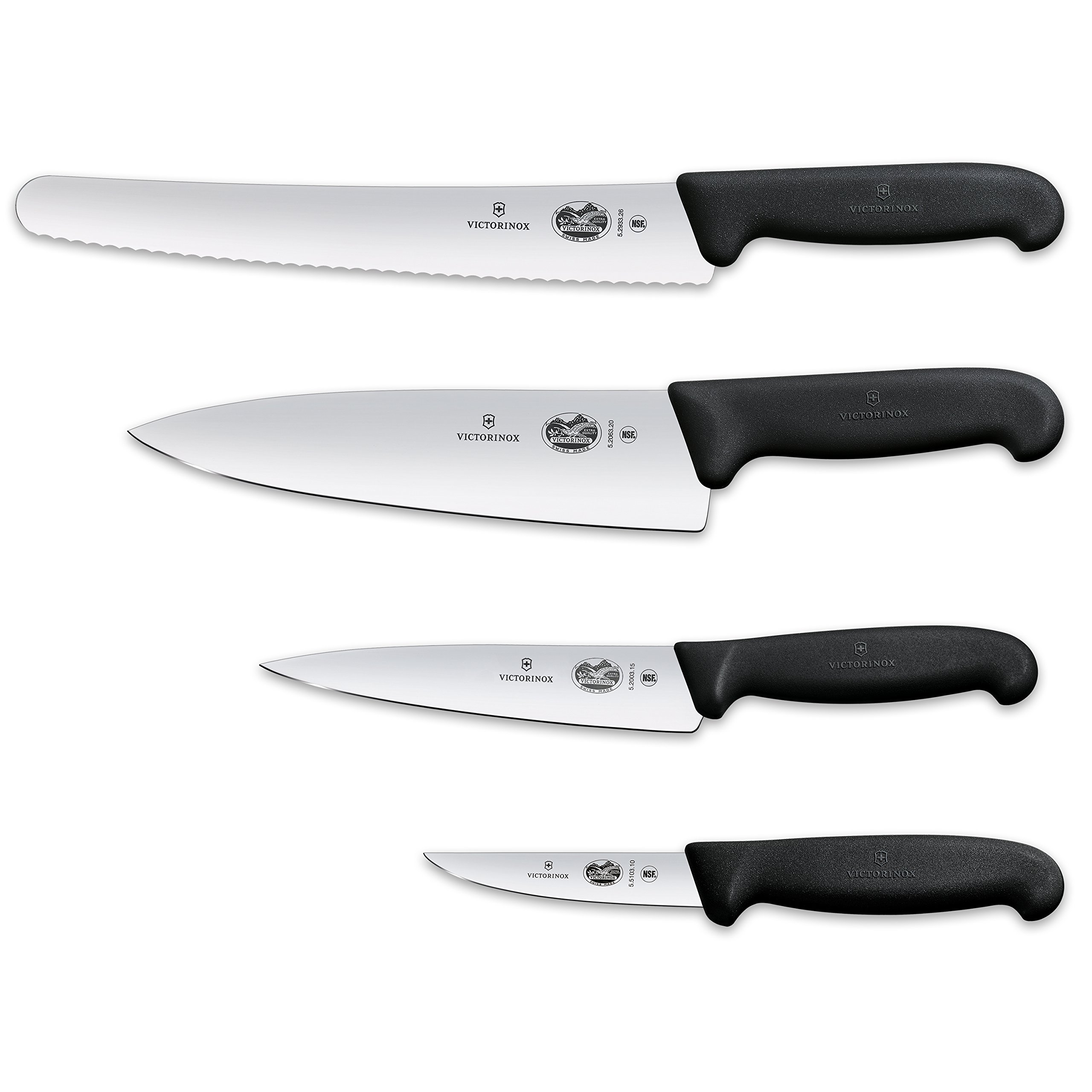 Victorinox 4-Piece Knife Set with Fibrox Handles