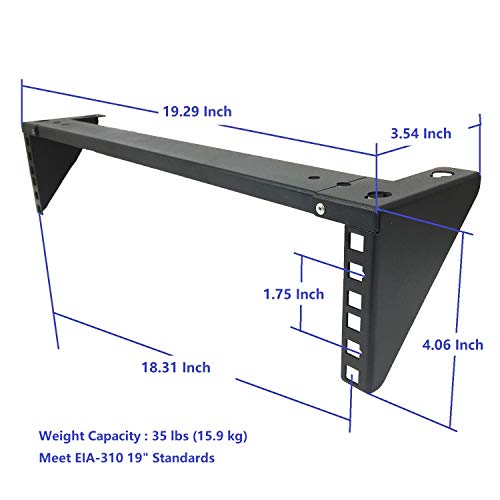 Jingchengmei 2U 19 Inches Lightweight Folding Steel Wall Mountable Simple Vertical Rack and Server Rack (2U35P)