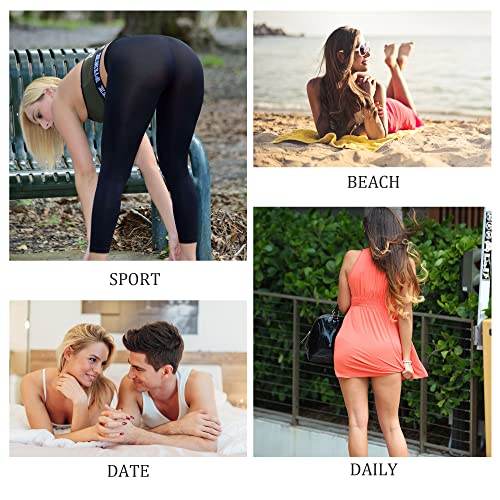 Leafigure Women's Thong Underwear, Seamless Breathable Thongs for Ladies Pack of 3