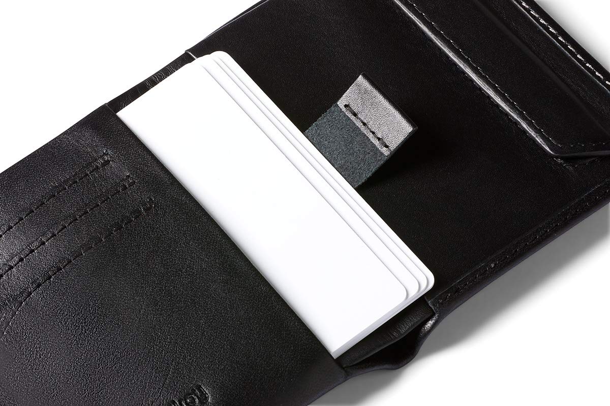 Bellroy Coin Wallet (Slim Coin Wallet, Bifold Leather Design, Holds 4-8 Cards, Magnetic Closure Coin Pouch) - Terracotta