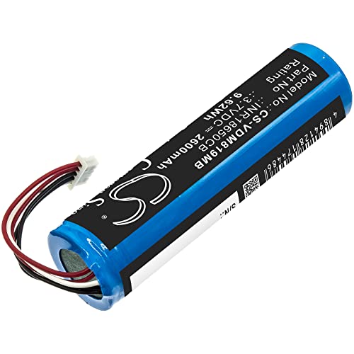 CS Replacement Battery for VTech VM819 INR18650CB 2600mAh / 9.62Wh Barcode Scanner