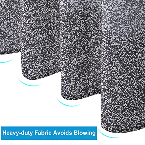 OLANLY Waffle Shower Curtain 72x72 Inches, Heavyweight Fabric, Machine Washable, Waterproof, Hotel Luxury Spa, Simple Modern Grey Shower Curtains for Bathroom, Guest Bath, Stalls and Tubs