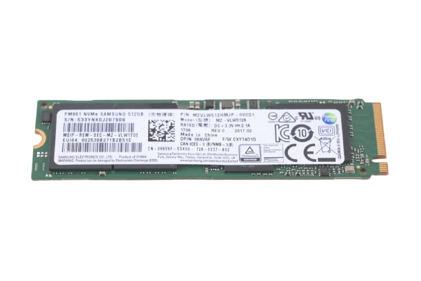 Ebid-Dealz Replacement for 512GB M.2 PCIe NVMe SSD Solid State Samsung MZ-VLW512A MJP-000D1 DP/N 068V6F Internal SSD