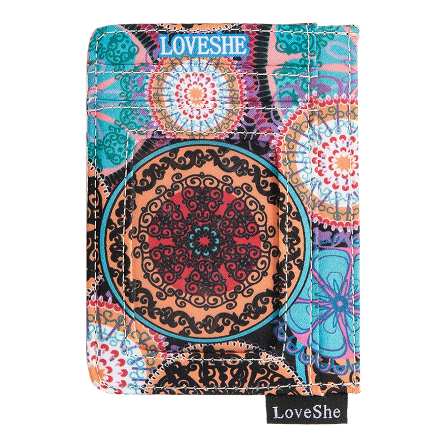 LOVESHE RFID Blocking credit card holder for Women(SunFlower)