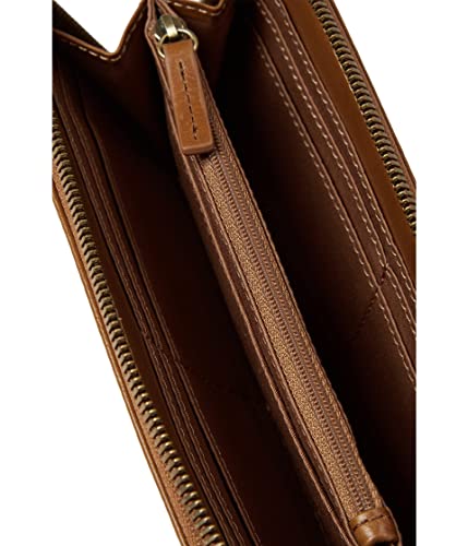 HOBO Max Large Zip Around Wallet For Women - Leather Construction With Cotton Lining, Smart and Trendy Wallet Truffle One Size One Size