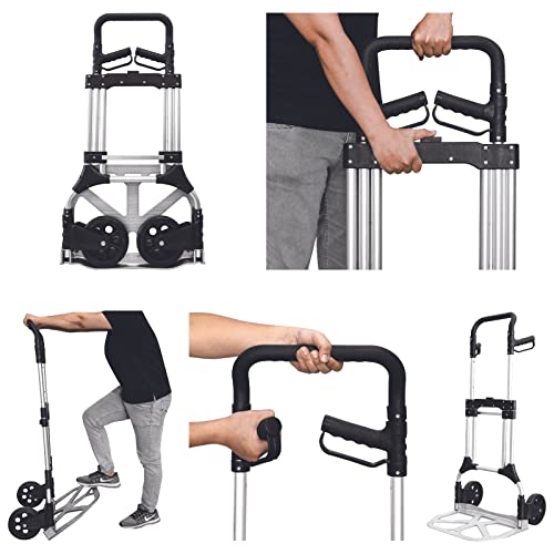 Olympia Tools 440 Lb Folding Hand Truck and Dolly with Telescoping Handle for Moving