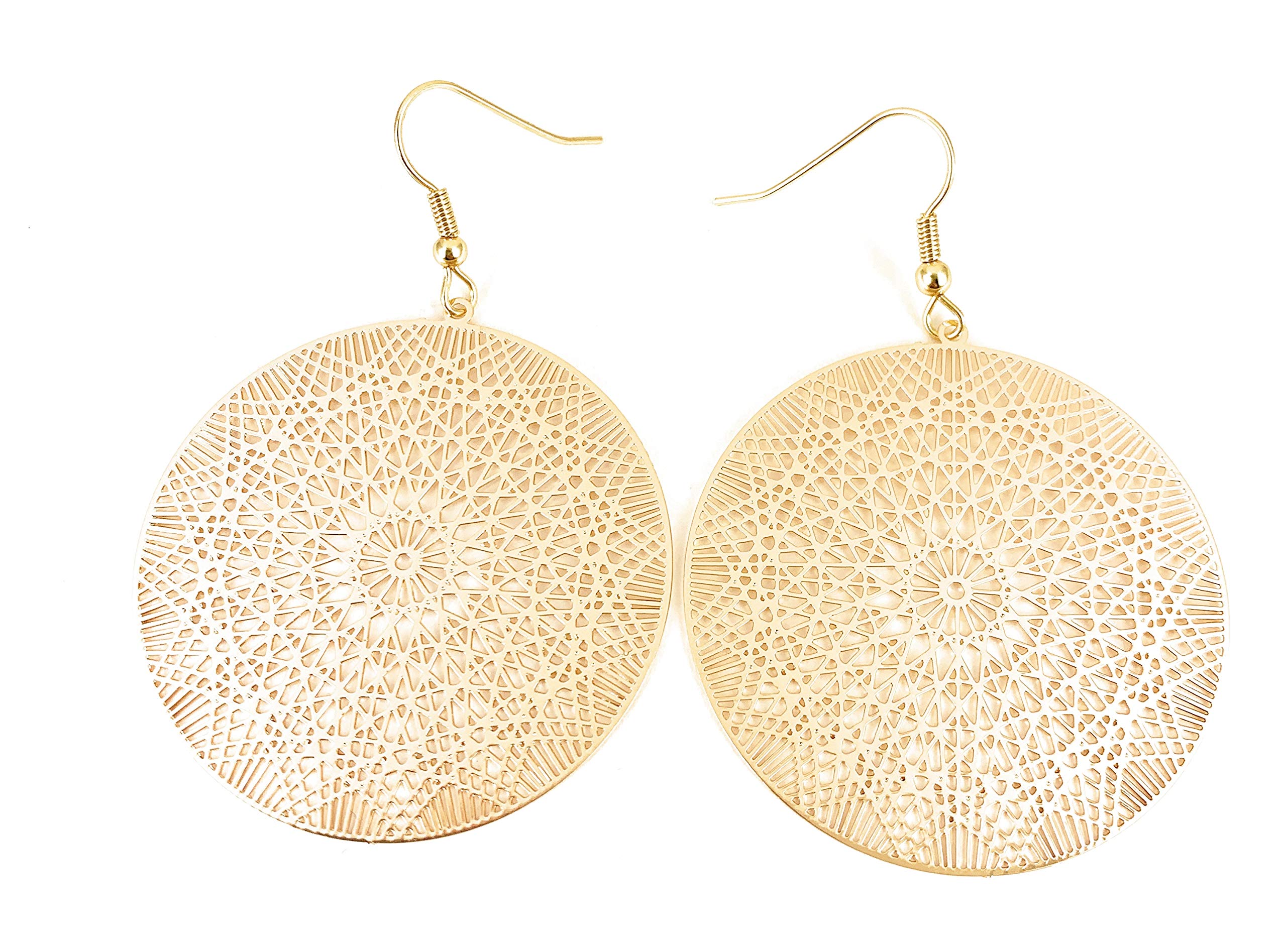 BURIUS Brass Earrings for Women Earrings - Jewelry Earrings for Women Trendy Hanging Brass Earrings