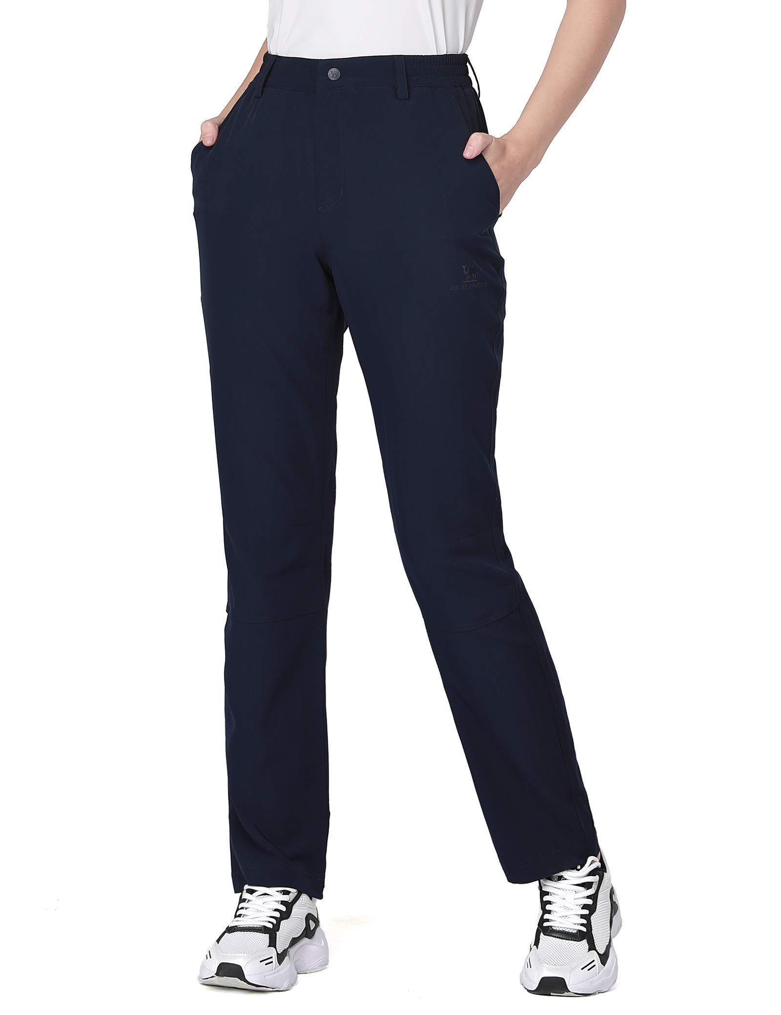 CAMELSPORTS Women Hiking Pants Breathable Quick Dry Cargo Pants Lightweight Travel Trousers Blue