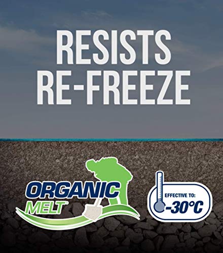 Eco Solutions Organic Melt Premium Granular Ice & Snow Melt - Pet Friendly, Plant and Concrete Safe Beet Deicer - 10kg Bag (22 lbs) (1)