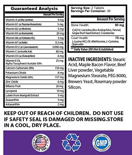 Joint Supplement for Dogs Chews - Pets Total Health Formula for Dogs and Cats Supplement - Dog Vitamin b Complex - 2 Bottles (120 Treats)