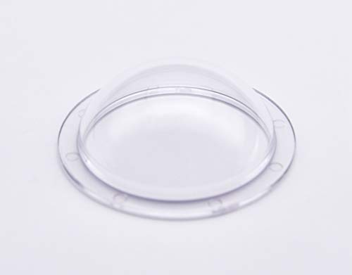 JMX Acrylic/PC CCTV Replacement Clear Camera Dome Cover Security Camera Housing Skylight Window (1.8 Inches, Transparent)