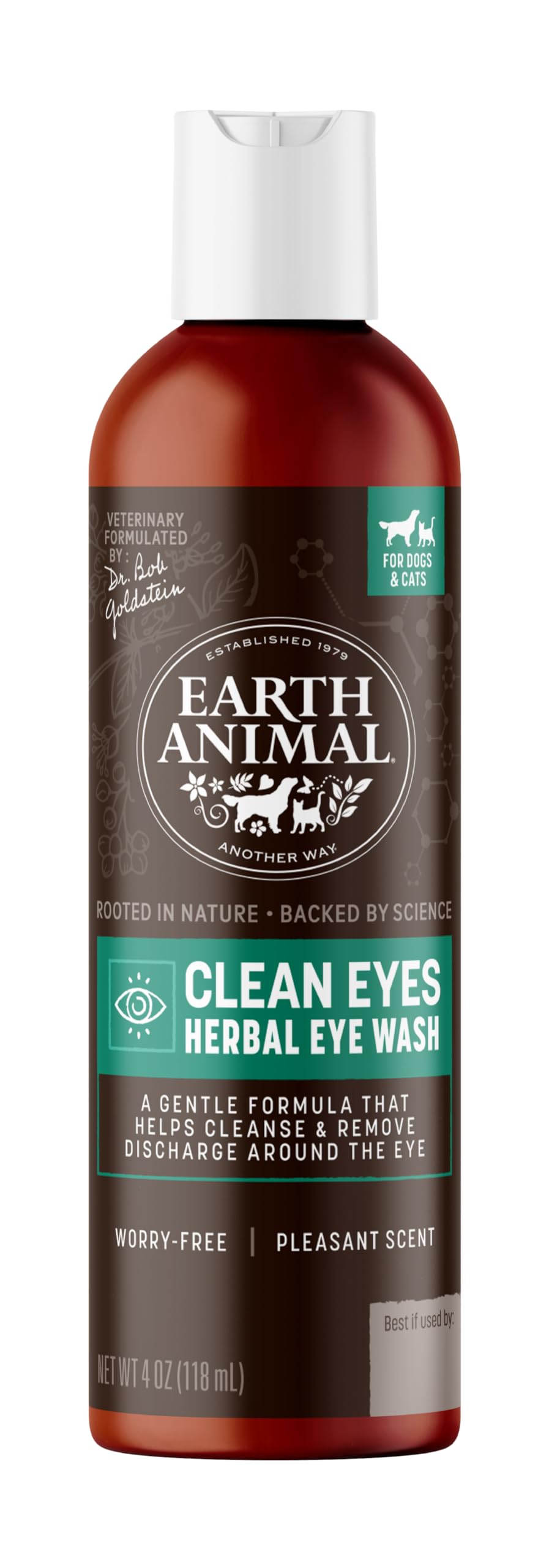 Earth Animal Herbal Remedies | Clean Eyes Eye Wash | 4 fl oz
