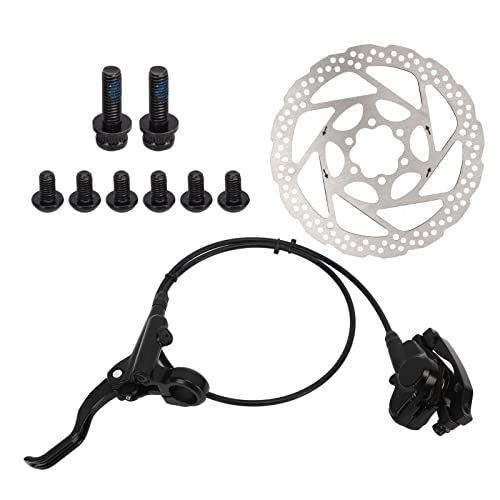 BOTEGRA Left Front Brake, Forging Caliper Double Piston Lightweight Bike Disc Brake Aluminum Alloy Handle Integrated Cylinder for Road Bike