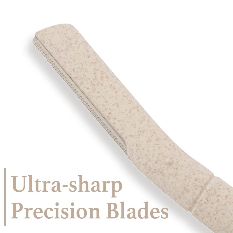 Eco-Friendly Dermaplane Razor | Multipurpose exfoliating tool, eyebrow razor, and facial razor | 3 Count
