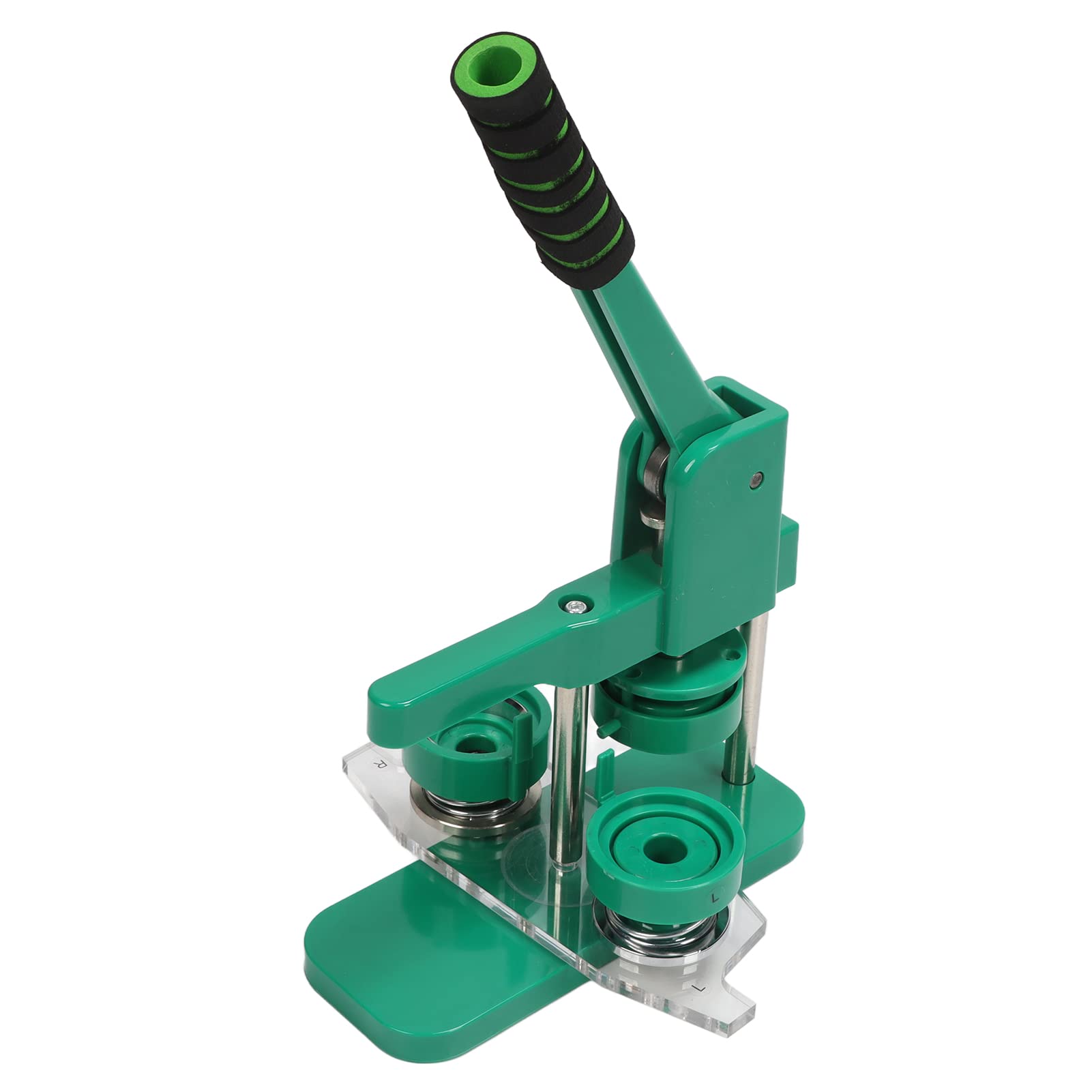 Button Press Maker,44mm Button Maker Machine 100 Sets DIY Badges Button Pressing Machine Portability with Protective Film Cutter Color Pens
