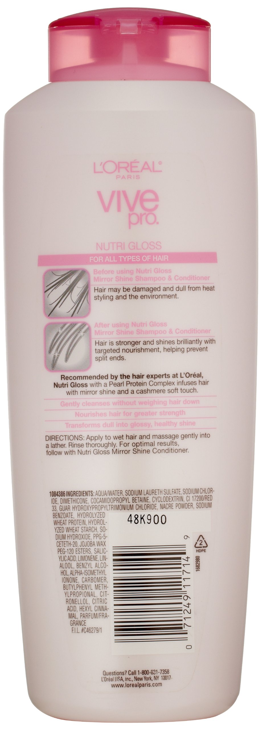 Vive Pro Nutri Gloss Shampoo 13-Fluid Ounce